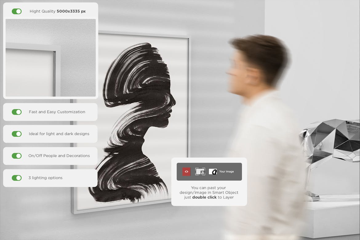 Art Gallery MockUp / Poster | Premium & Free PSD Mockup Store