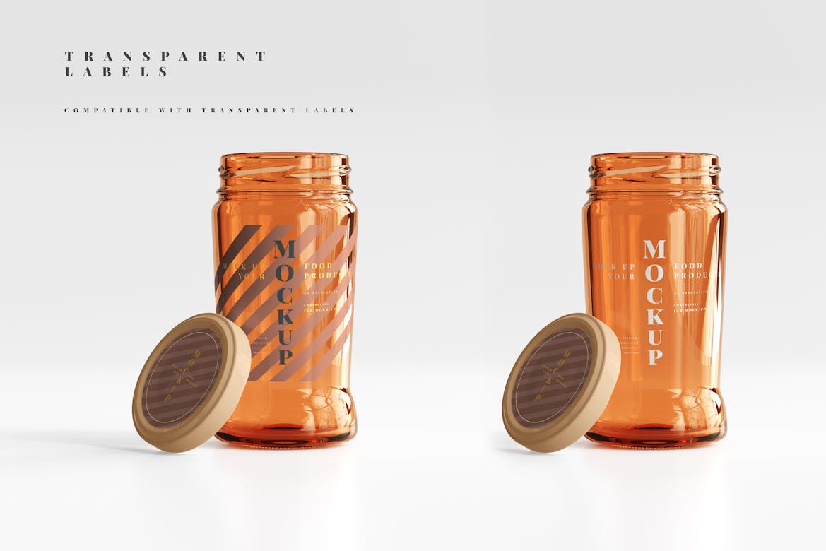 Amber Jars Mockup Collection | Premium & Free PSD Mockup Store