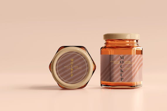Amber Jars Mockup Collection | Premium & Free PSD Mockup Store