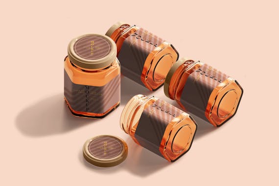 Amber Jars Mockup Collection | Premium & Free PSD Mockup Store
