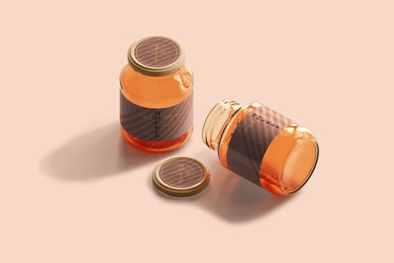 Amber Jars Mockup Collection | Premium & Free PSD Mockup Store