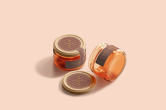 Amber Jars Mockup Collection | Premium & Free PSD Mockup Store
