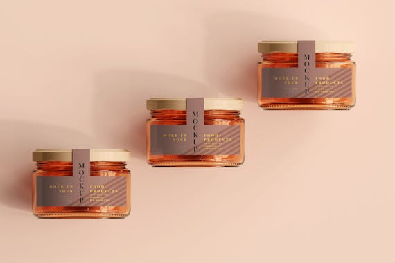 Amber Jars Mockup Collection | Premium & Free PSD Mockup Store
