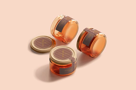 Amber Jars Mockup Collection | Premium & Free PSD Mockup Store