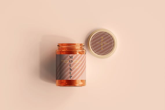 Amber Jars Mockup Collection | Premium & Free PSD Mockup Store