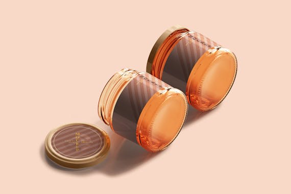 Amber Jars Mockup Collection | Premium & Free PSD Mockup Store