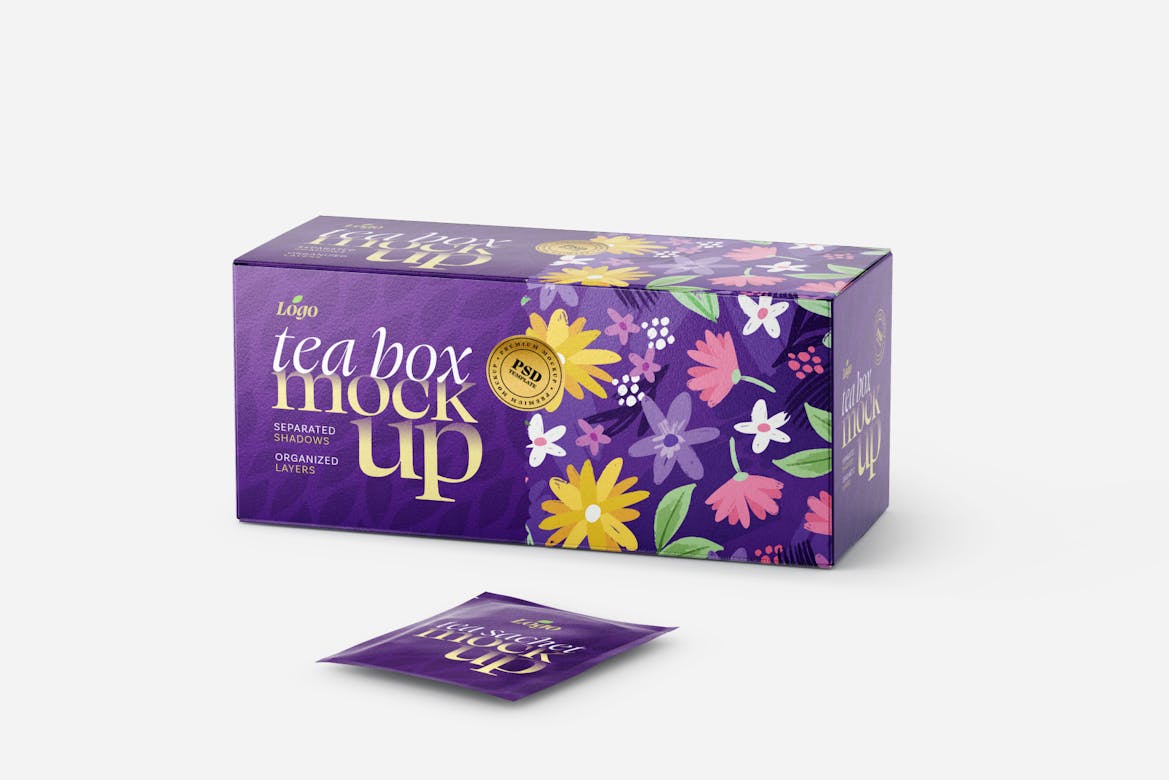 Tea Box and Tea Bag Mockup Set | Premium & Free PSD Mockup Store