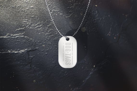 Dog Tags mock up | Premium & Free PSD Mockup Store