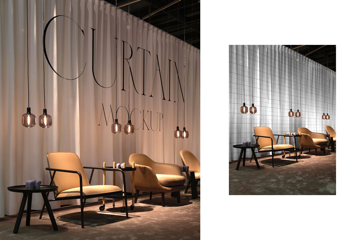 Curtain Mockup | Premium & Free PSD Mockup Store