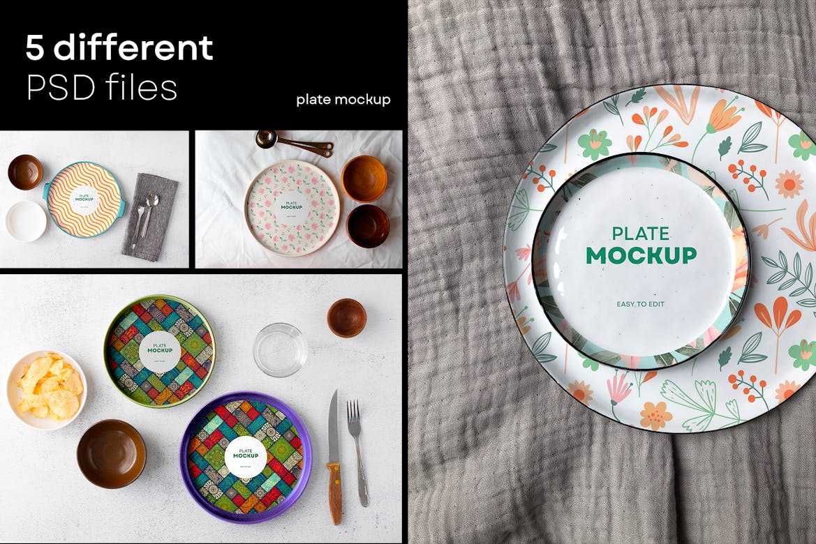 Plate Mockups | Premium & Free PSD Mockup Store