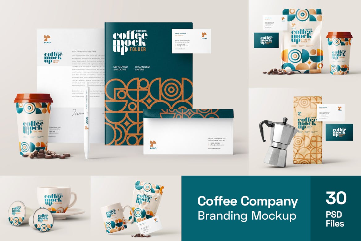 Coffee Branding Mockup Bundle | Premium & Free PSD Mockup Store
