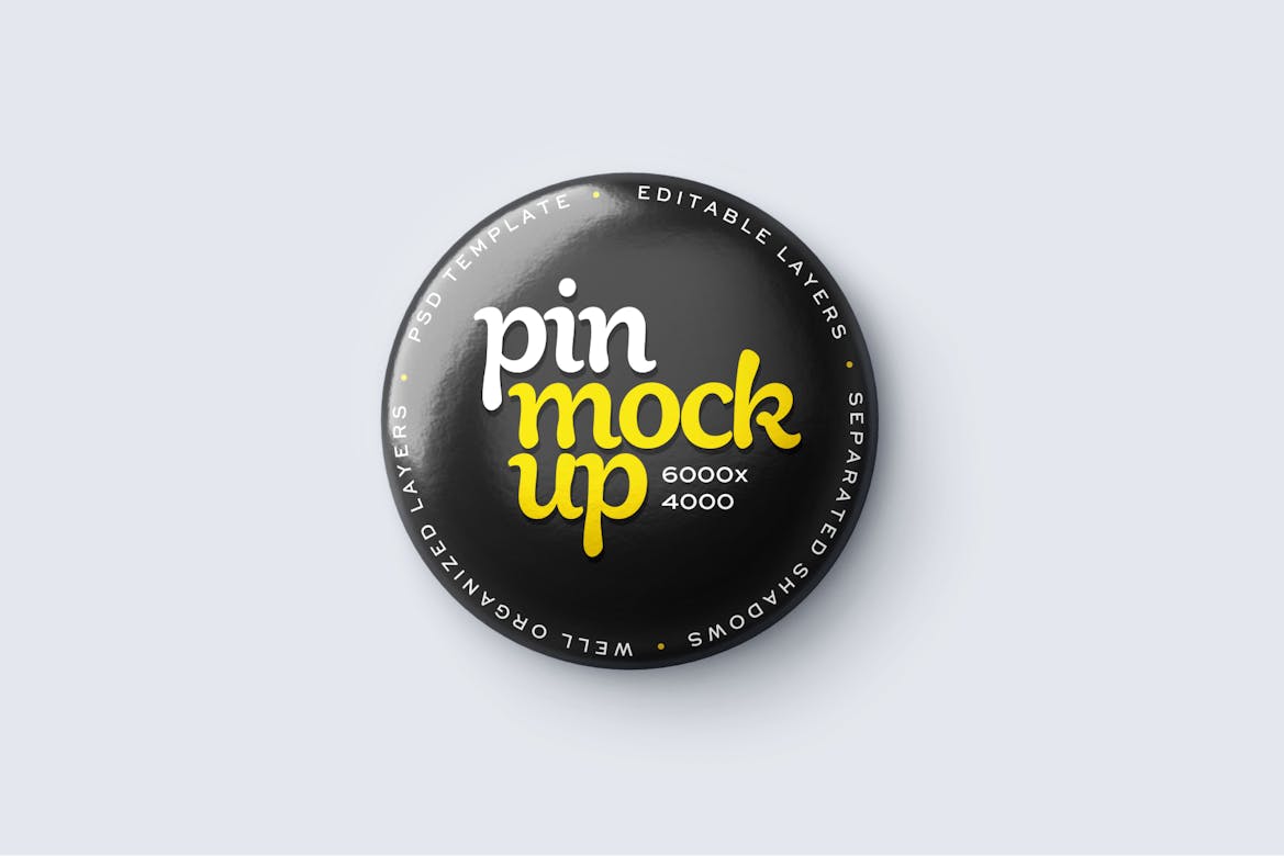 Pin Button Mockup Set | Premium & Free PSD Mockup Store