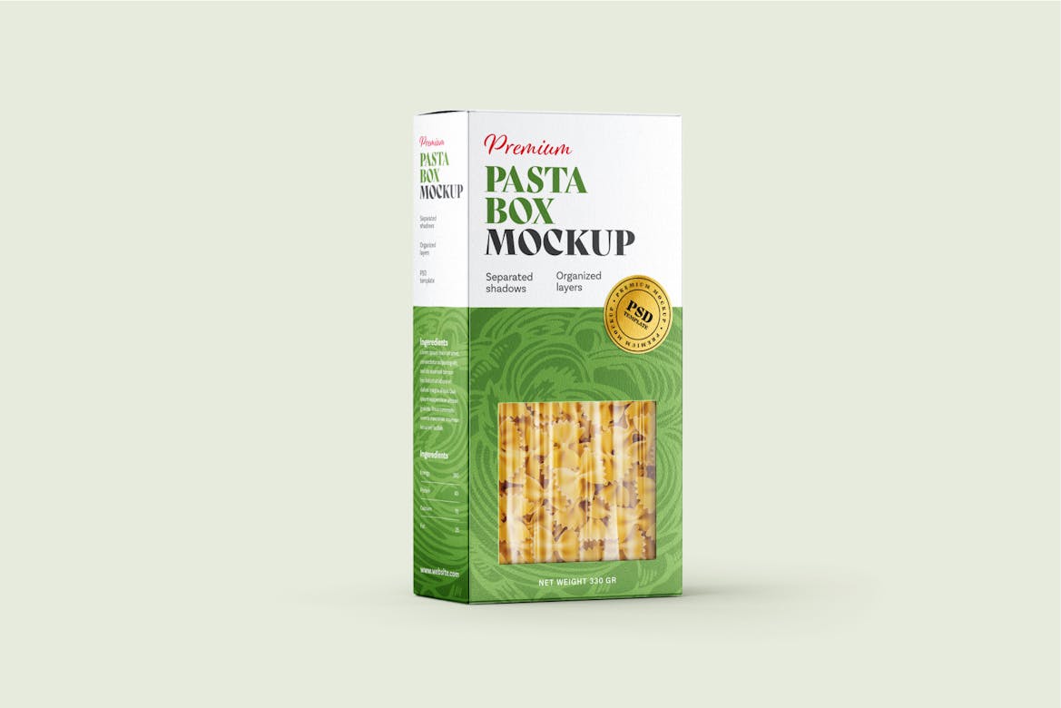 Pasta Box Packaging Mockup Set | Premium & Free PSD Mockup Store