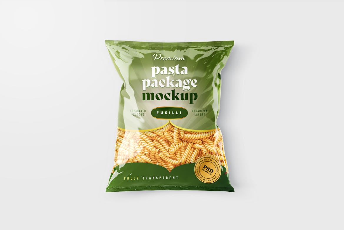 Pasta Bag Packaging Mockup Set | Premium & Free PSD Mockup Store
