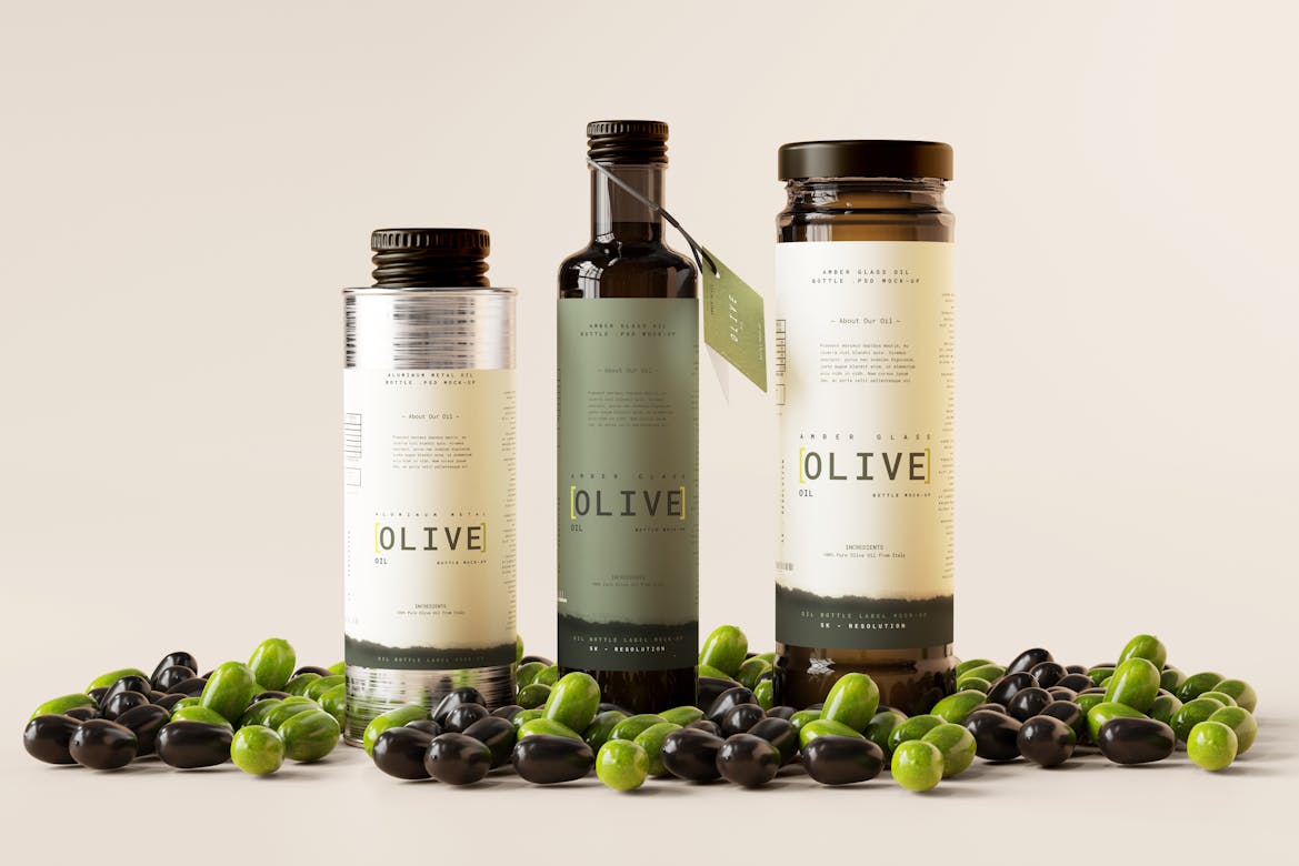 Oil Bottle Mockups | Premium & Free PSD Mockup Store