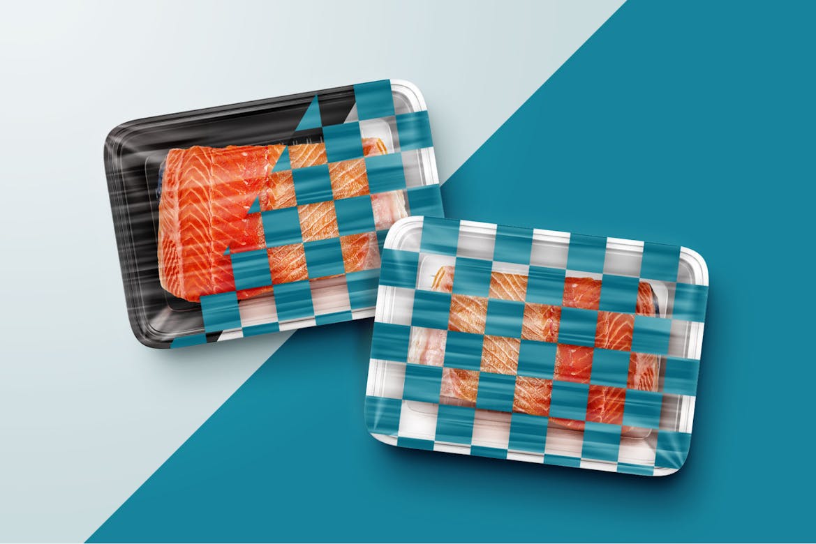 Salmon Fish Package Mockup Set | Premium & Free PSD Mockup Store