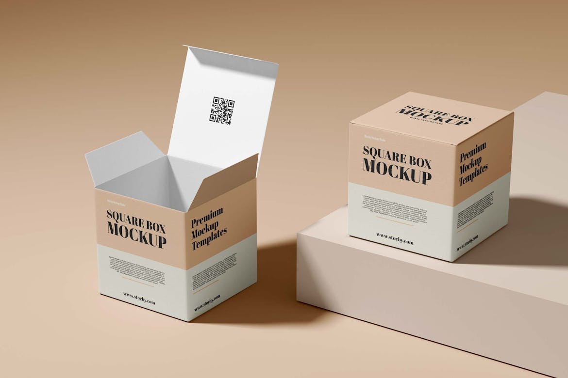 Square Box Mockup Set | Premium & Free PSD Mockup Store