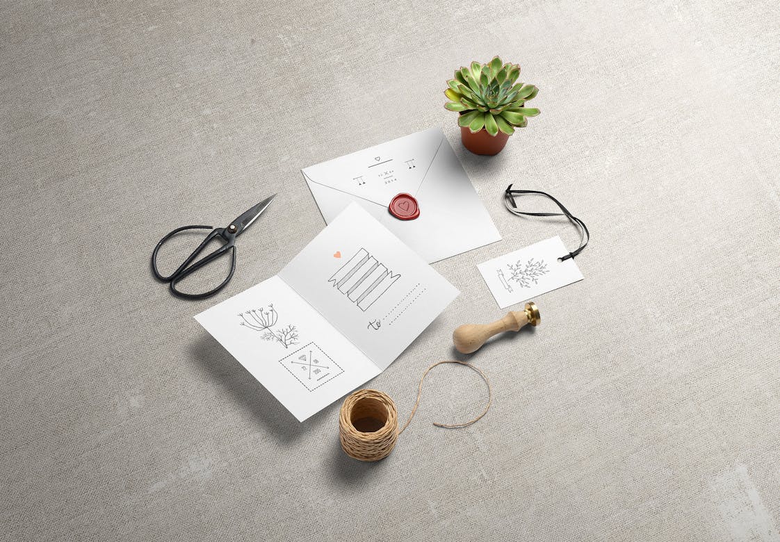 Branding Mockup Essentials Scene 31 | Premium & Free PSD Mockup Store