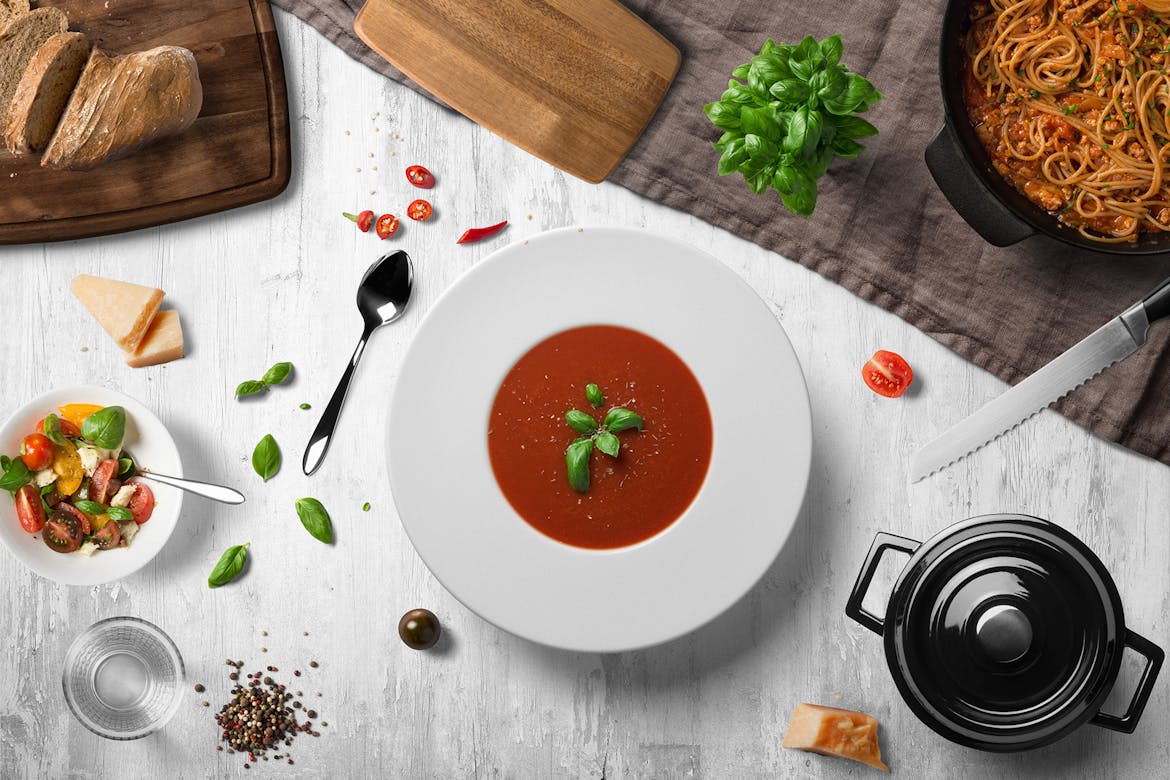 Food Mockup Kitchen Ready Scene 04 | Premium & Free PSD Mockup Store