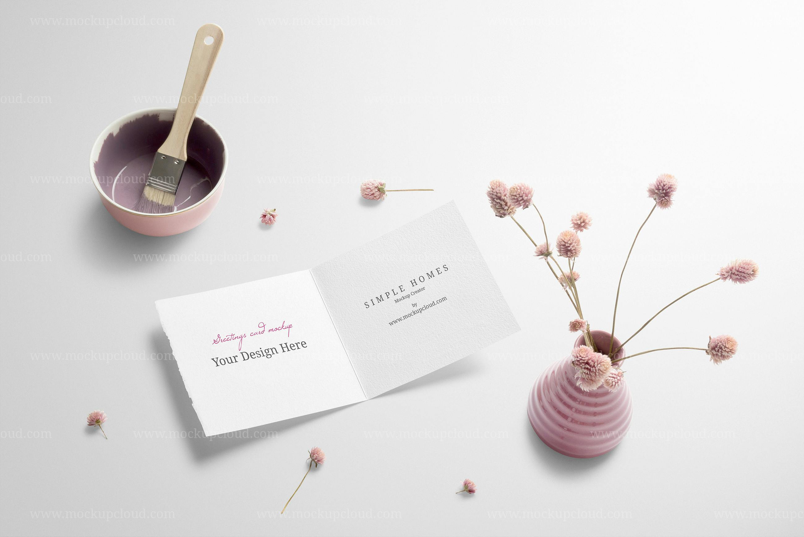 Signature Branding Mockup Top View Scene 04 | Premium & Free PSD Mockup ...