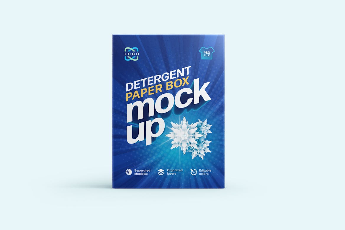 Detergent Box Packaging Mockup Set | Premium & Free PSD Mockup Store