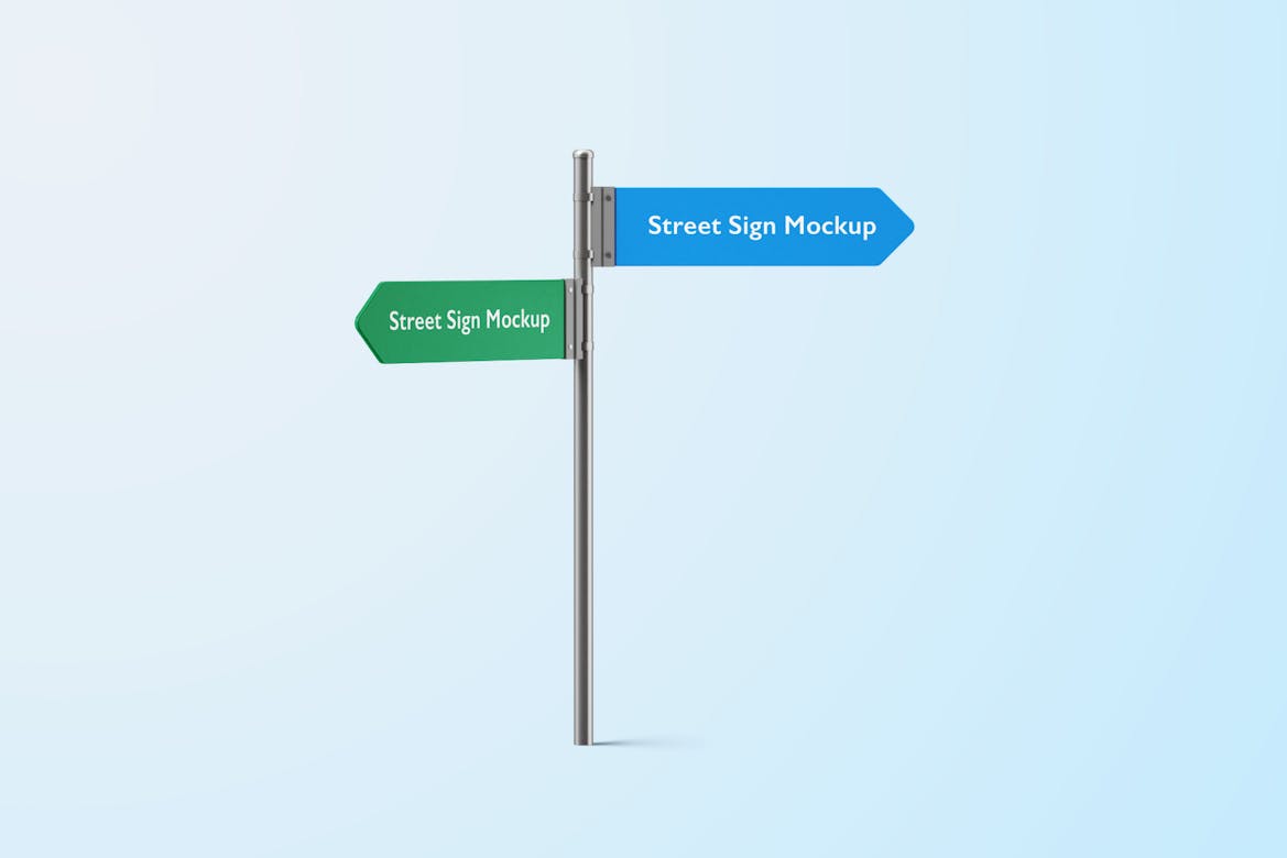 Street Direction Sign Mockup Set | Premium & Free PSD Mockup Store