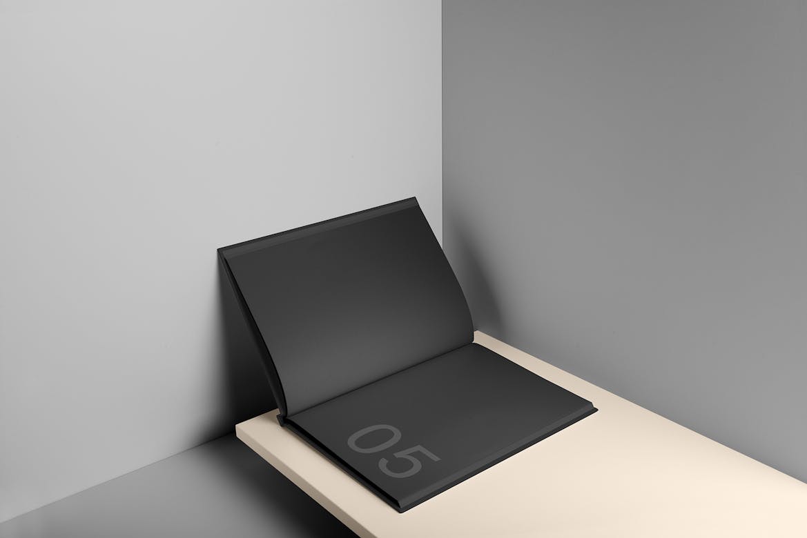 Brochure A4 Hard Cover Spread Mockup Scene 05 | Premium & Free PSD ...