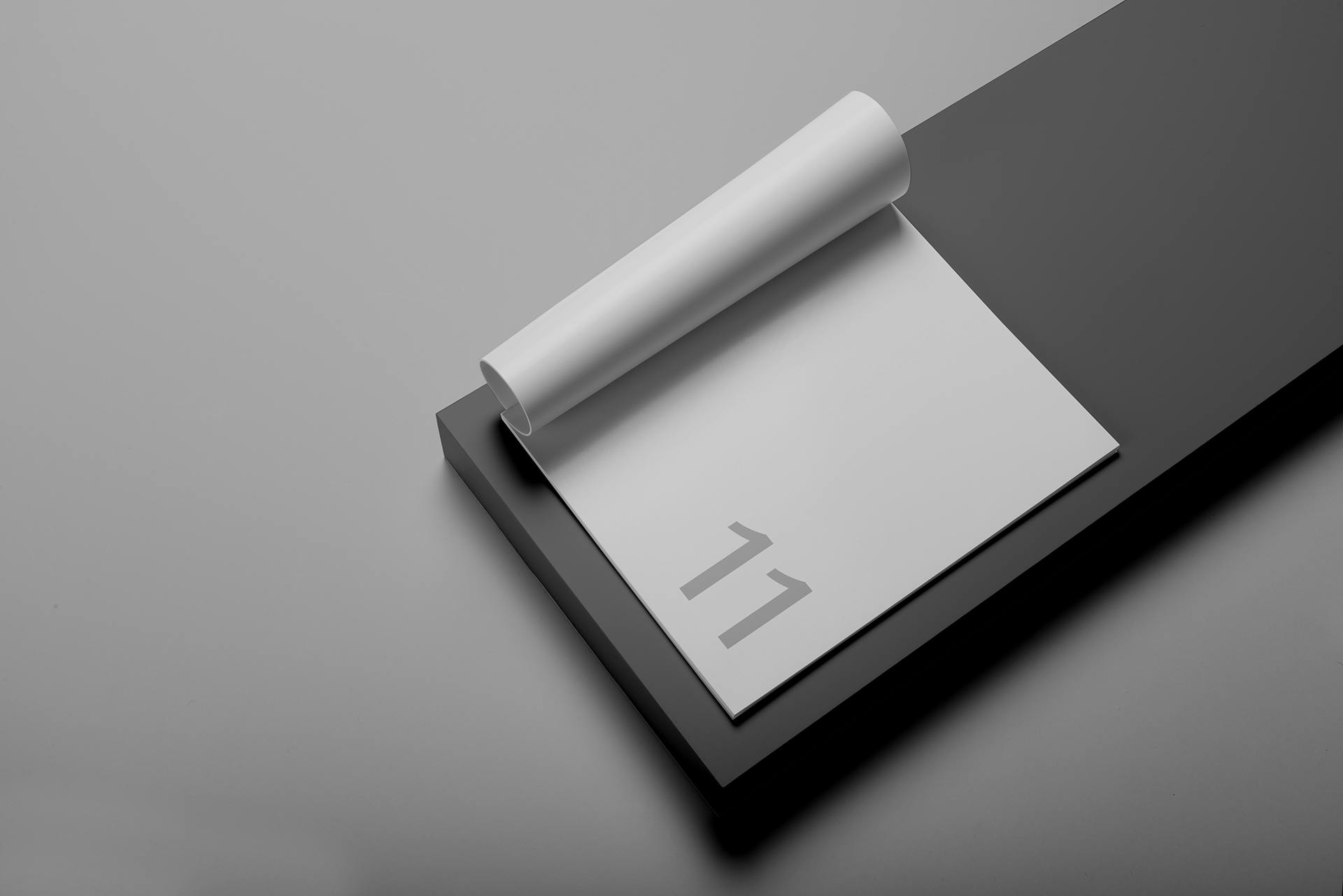 Horizontal Hard Cover Brochure Mockup Scene 04 | Premium & Free PSD ...