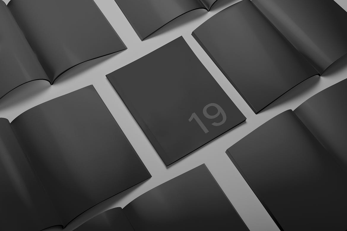 Brochures Grid A4 Mockup Scene 19 | Premium & Free PSD Mockup Store