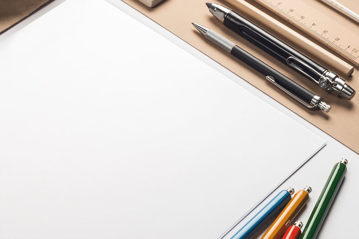 Sketch Artists Drawing Mockup Scene 03 | Premium & Free PSD Mockup Store