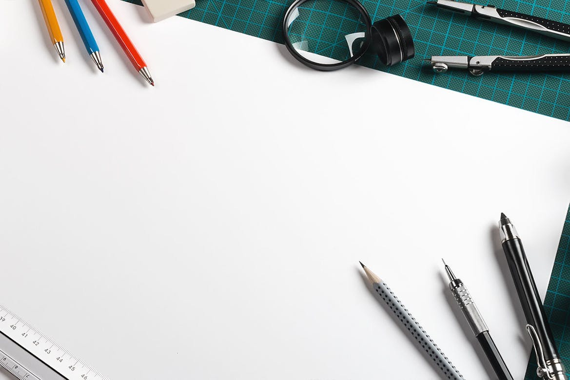 Sketch Artists Drawing Mockup Scene 04 | Premium & Free PSD Mockup Store