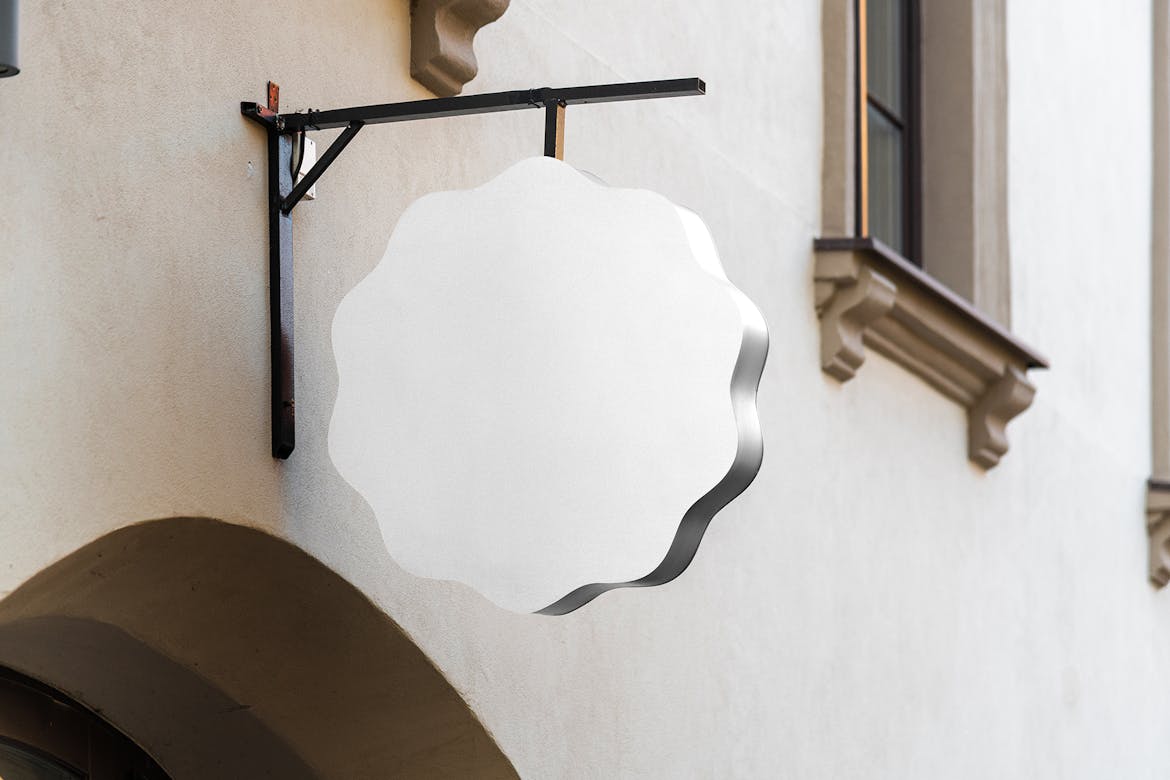 Store Sign Board Mockup Scene 10 | Premium & Free PSD Mockup Store