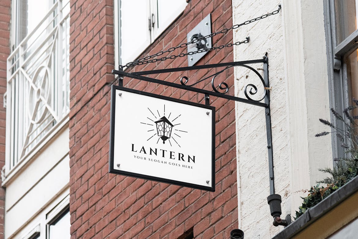 Store Sign Board Outdoor Mockup Scene 39 | Premium & Free PSD Mockup Store