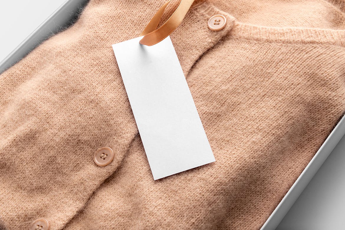 Apparel Tag Branding Mockup Scene 19 | Premium & Free PSD Mockup Store