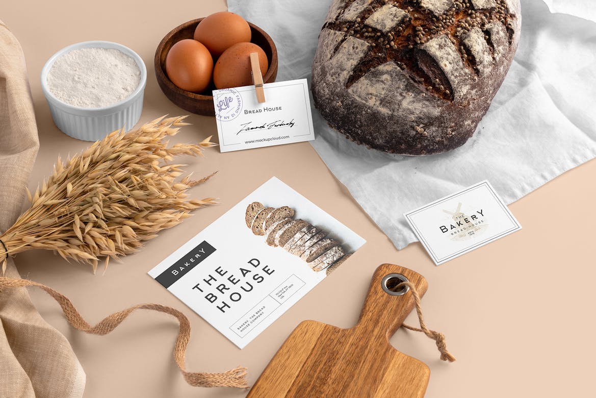 Bakery Branding Mockup Scene 03 | Premium & Free PSD Mockup Store