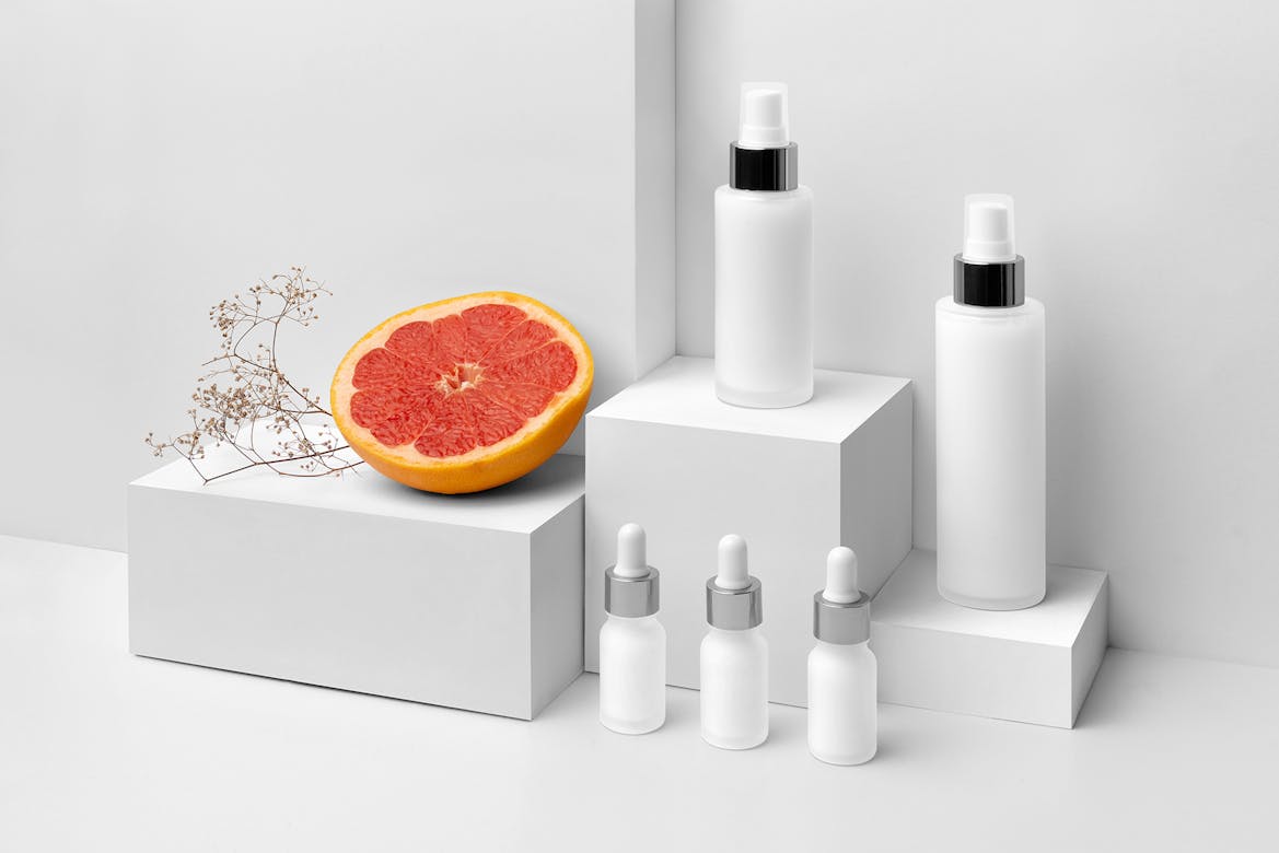 Tropical Cosmetics Packaging Mockup Scene 05 | Premium & Free PSD ...