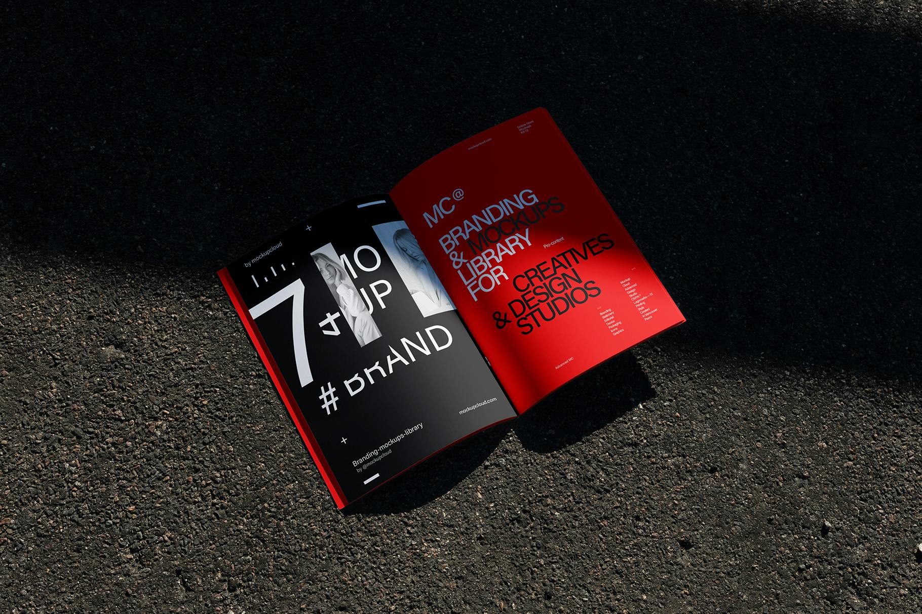 Horizontal Hard Cover Brochure Mockup Scene 03 | Premium & Free PSD ...