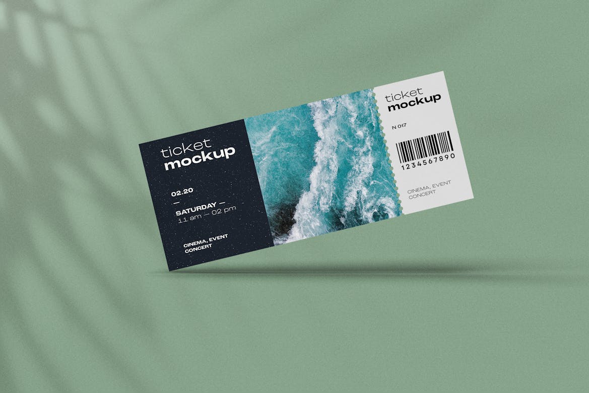 Event Ticket Mockup | Premium & Free PSD Mockup Store