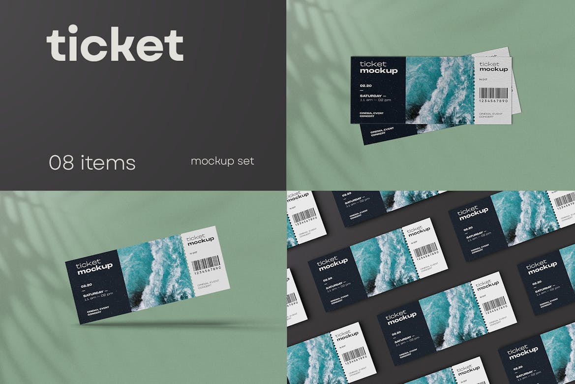 Event Ticket Mockup | Premium & Free PSD Mockup Store