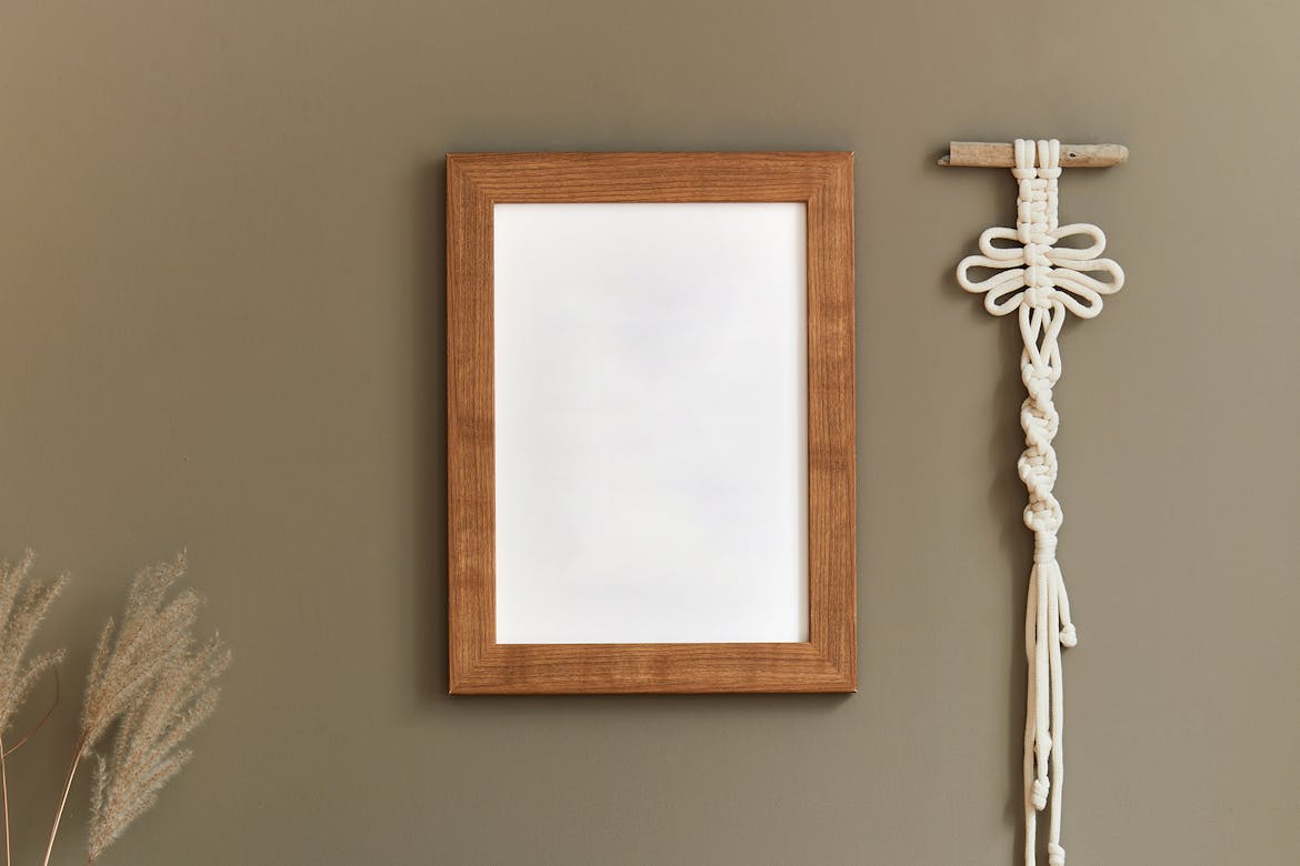 Artwork Frame Boho Style Mockup Scene 05 | Premium & Free PSD Mockup Store