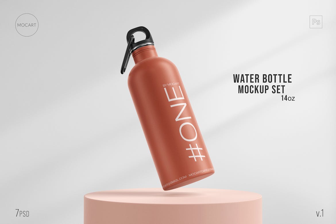 Stainless Steel Water Bottle Mockup | Premium & Free PSD Mockup Store