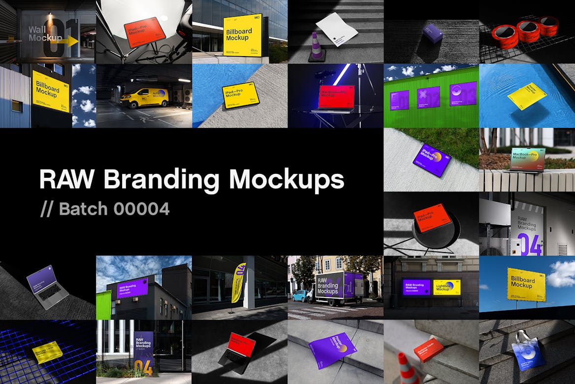 Raw Branding Mockups / Batch 00004 | Premium & Free PSD Mockup Store