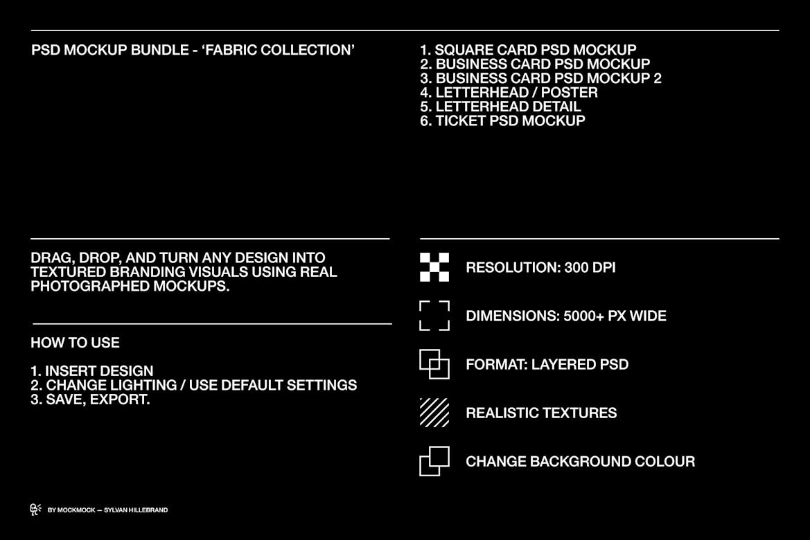 Branding Mockup Bundle 'Cloth' - 6 Stationery Mockups | Premium & Free ...