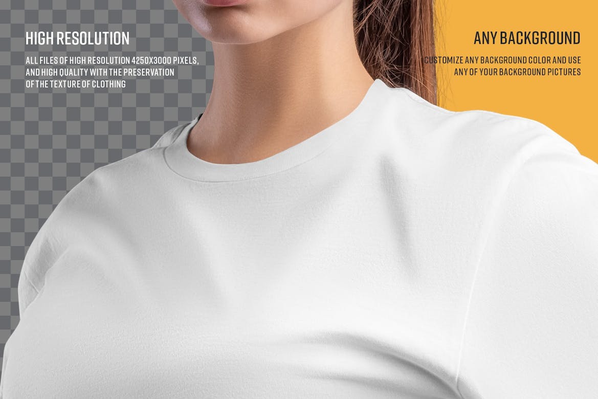 Crop Top Woman T Shirt Mockups Premium And Free Psd Mockup Store