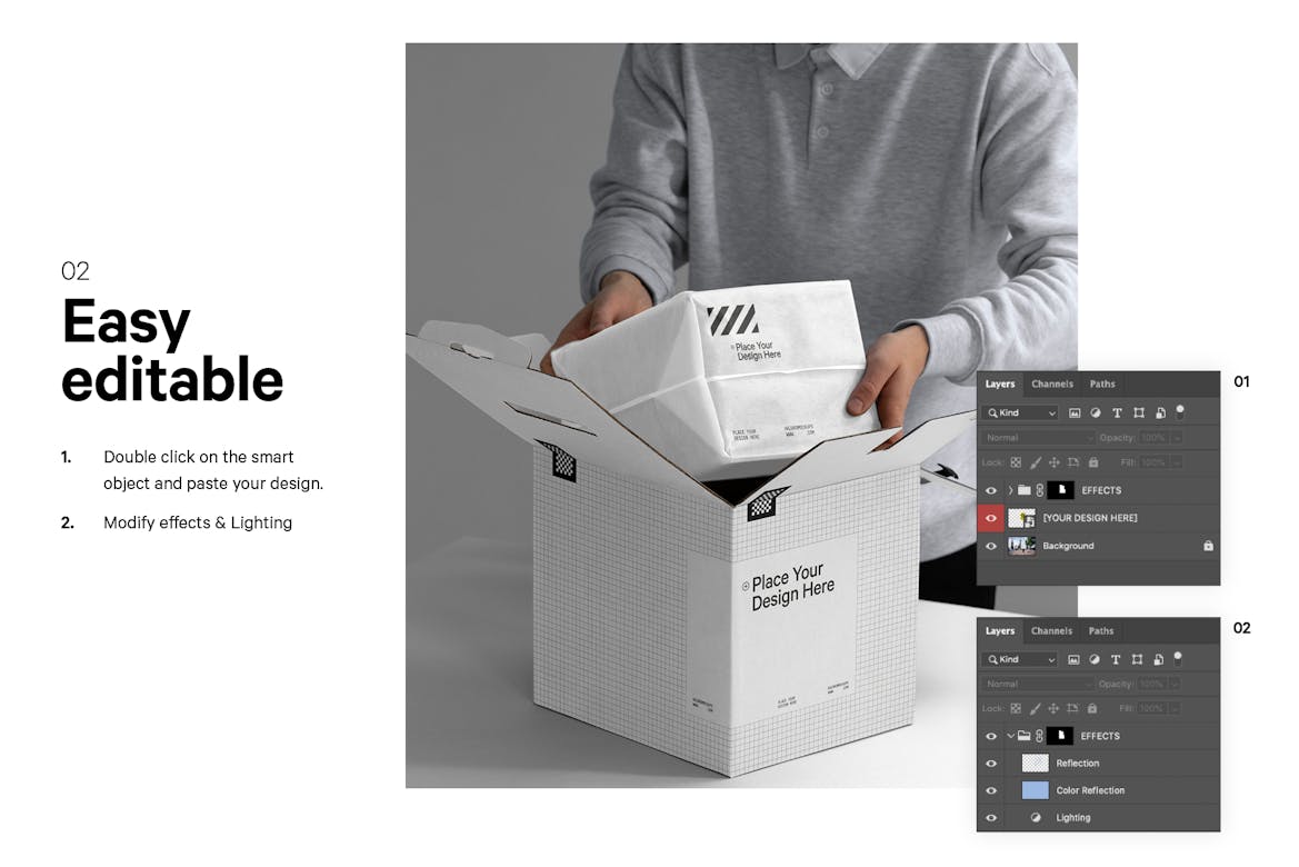 Packaging Unboxing Mockup | Premium & Free PSD Mockup Store