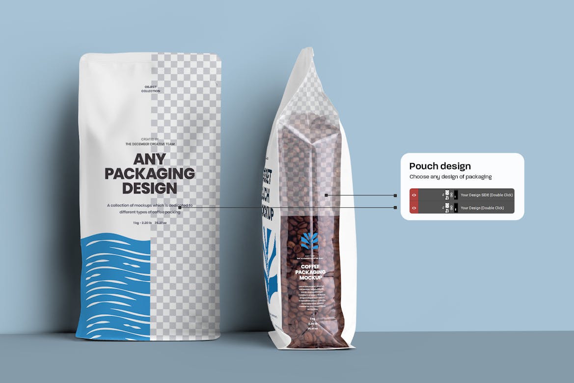 13 Side Gusset Bag Mockups. Stabilo Bag with Transparent Side | Premium ...