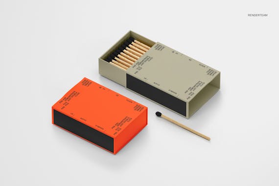Matches Box Mockup Set | Premium & Free PSD Mockup Store