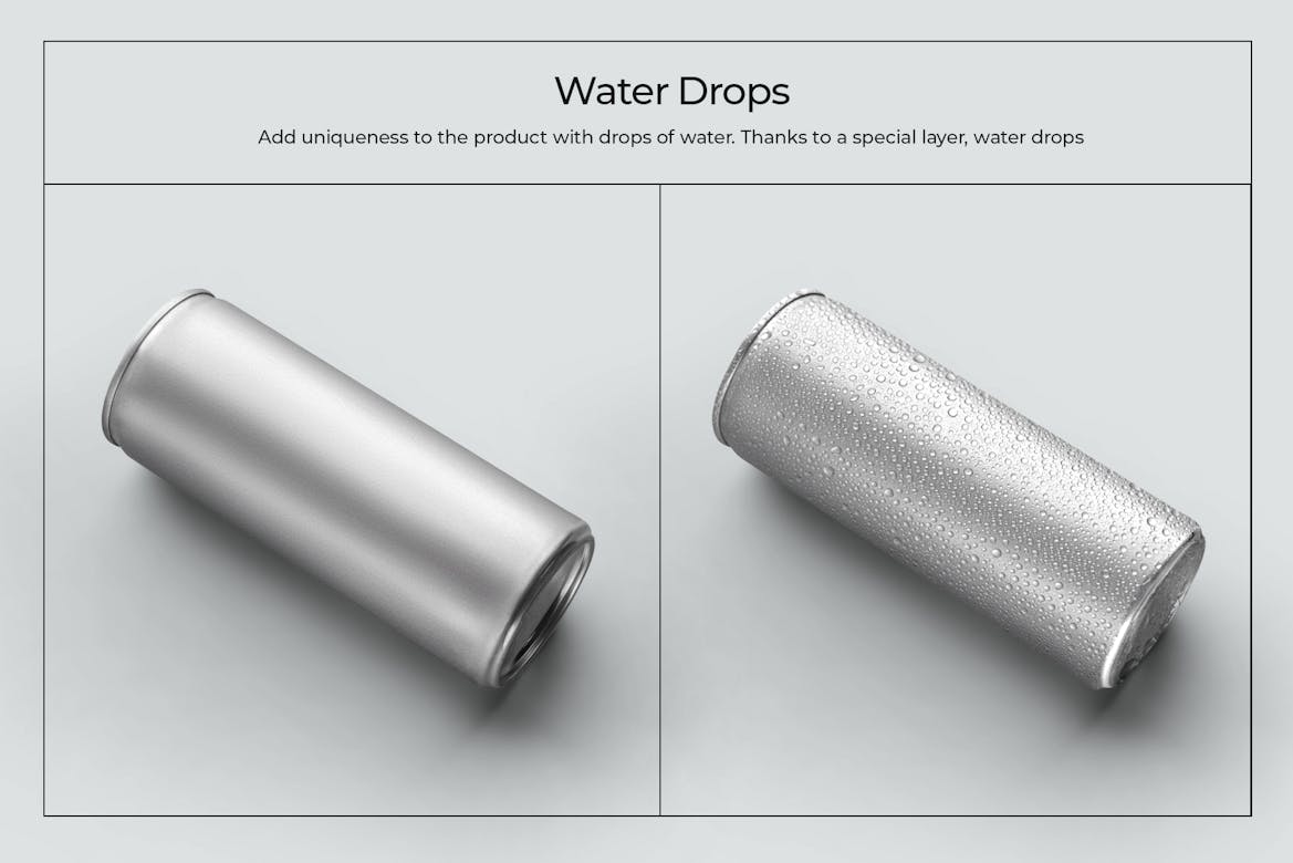 10 mockups Aluminium Can 250 ml | Premium & Free PSD Mockup Store