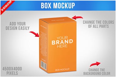 Box Packaging Mockup Scene 03 | Premium & Free PSD Mockup Store