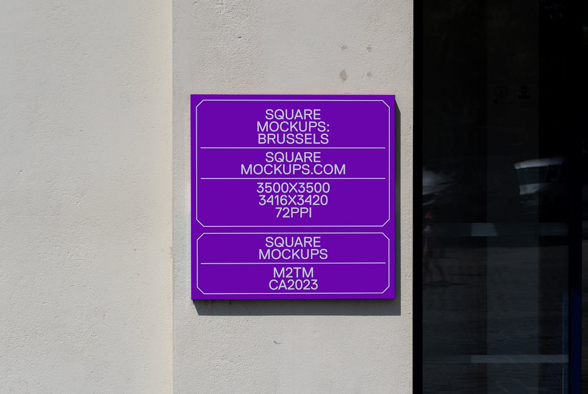 Wayfinding Mockup Scene 0003 Brussels Series | Premium & Free PSD ...